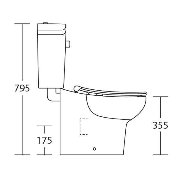 Armitage Shanks Contour 21 Splash Schools 355mm Back To Wall Toilet ...