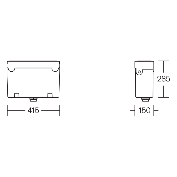 Sensorflow 21 Panel Mounted Sensor Toilet Flushing Cistern - The ...