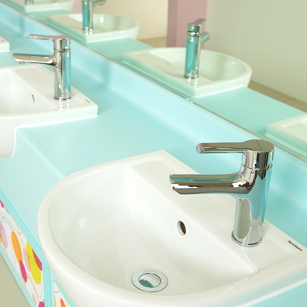 SanCeram Mono Basin Mixer Tap | Residential Bathroom Brassware - The ...